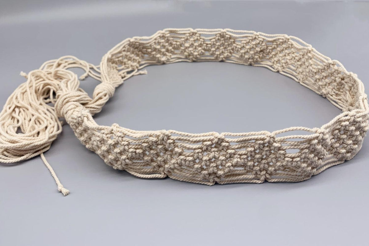 Hand Woven Belt Boho Style Diamond Pattern | Loopidoo | Loopidoo